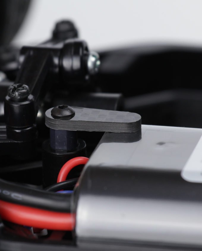 PSM Battery Mount w/Plates, Carbon - TT02 (Set) - #PS02097 | PSM